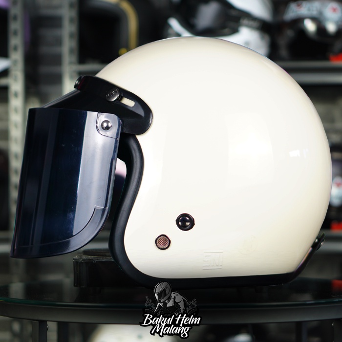 Jual Helm DAG 02 RETRO Original Kaca Datar Kaca Cembung | Shopee Indonesia