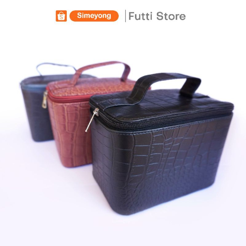 Jual tas kosmetik, tas make up, box kosmetik plus kaca ( beauty case ...