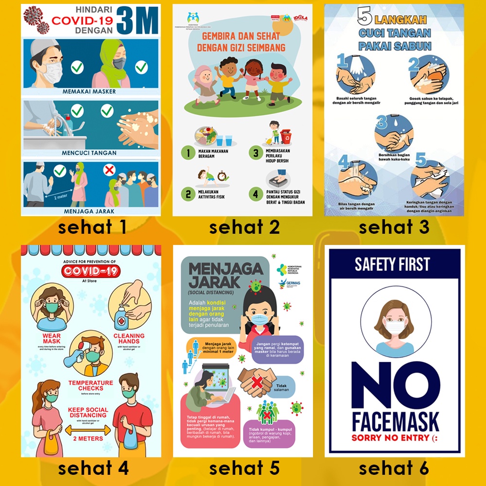Jual Poster kesehatan - poster covid 19 - poster corona wipe and clean ...