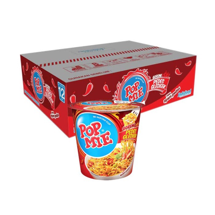 Jual Pop Mie Goreng Pedes Gledek 1 Dus (12 x 75gr) | Shopee Indonesia