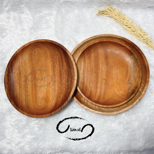 Jual Piring Kayu | Plate Kayu | Wooden Plate | Wooden Handicraft ...