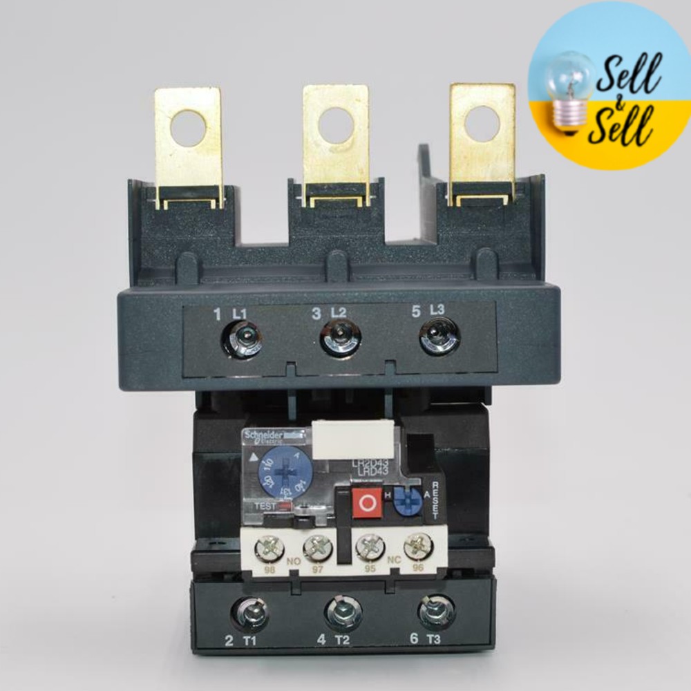Jual Thermal Overload Relay Schneider LRD4369 / Relay Thermal Beban ...