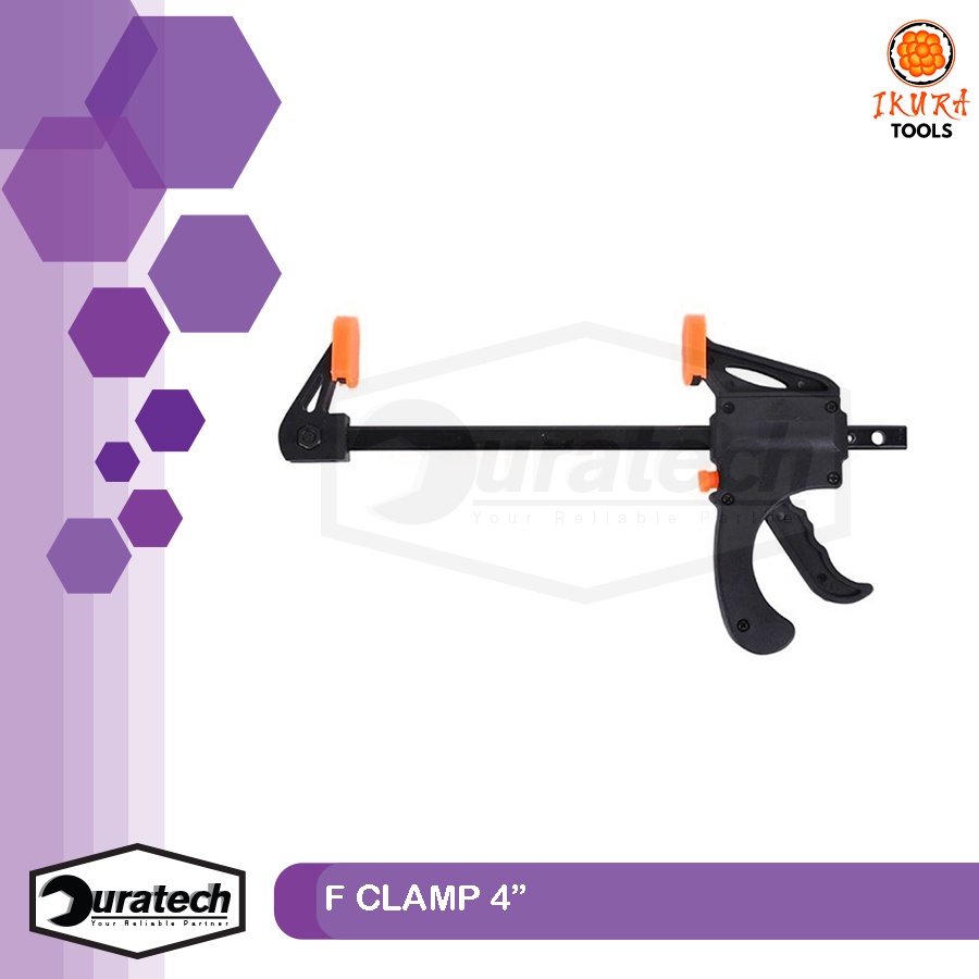 Jual Clamp F klem 4 inch / Catok klem kayu ratchet grip quick release 4 ...