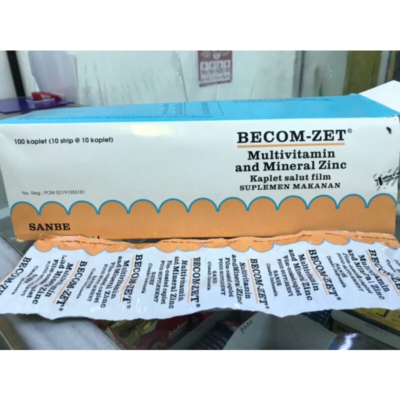 Jual BECOM-ZET harga per 1 strip isi 10 kaplet | Shopee Indonesia