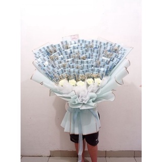 Jual kerangka bucket uang premium 40 50 60 lembar super besar bouquet ...