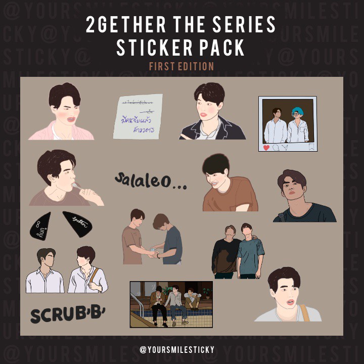 Jual 2gether the series first edition // aesthetic sticker pack ...