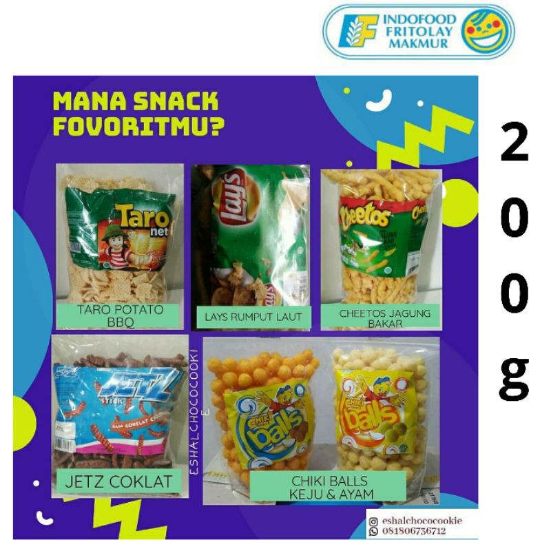 Jual PROMO SNACK KILOAN CHIKI BALLS,TARO NET, CHETOSE, LAYS RUMPUTLAUT ...