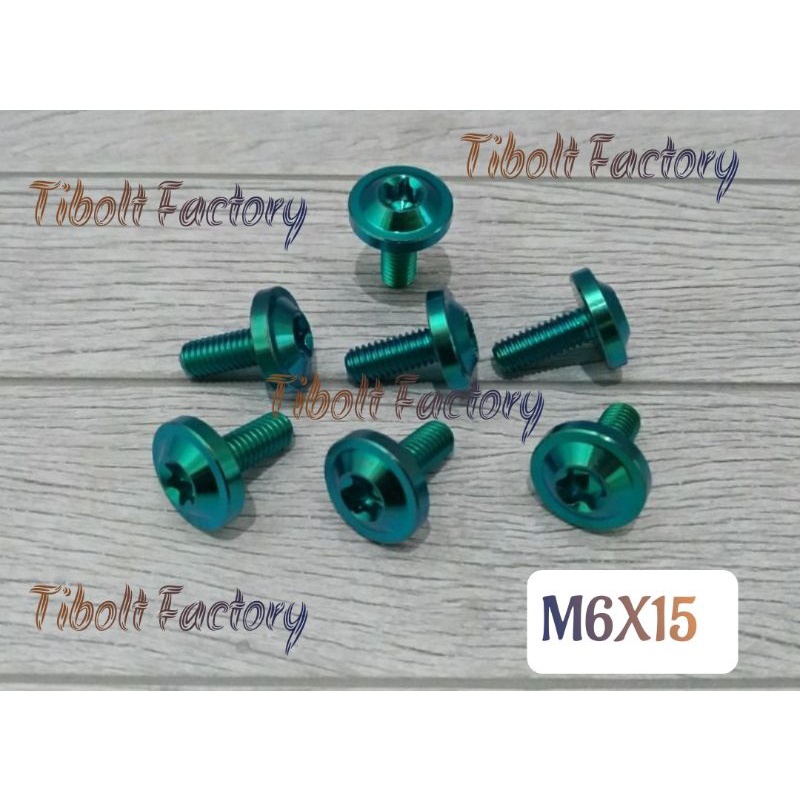 Jual Baut Proti Titanium GR5 Payung M6X15, Baut Probolt, Titanium, Baut, Mur, Motor, Aksesoris ...