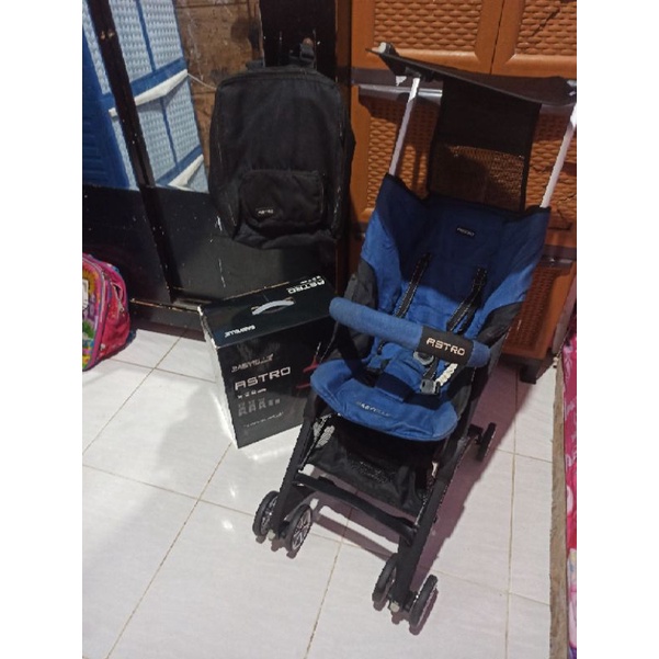 Jual BABYELLE Stroller pockit Astro S 353 preloved lengkap kardus cabin ...