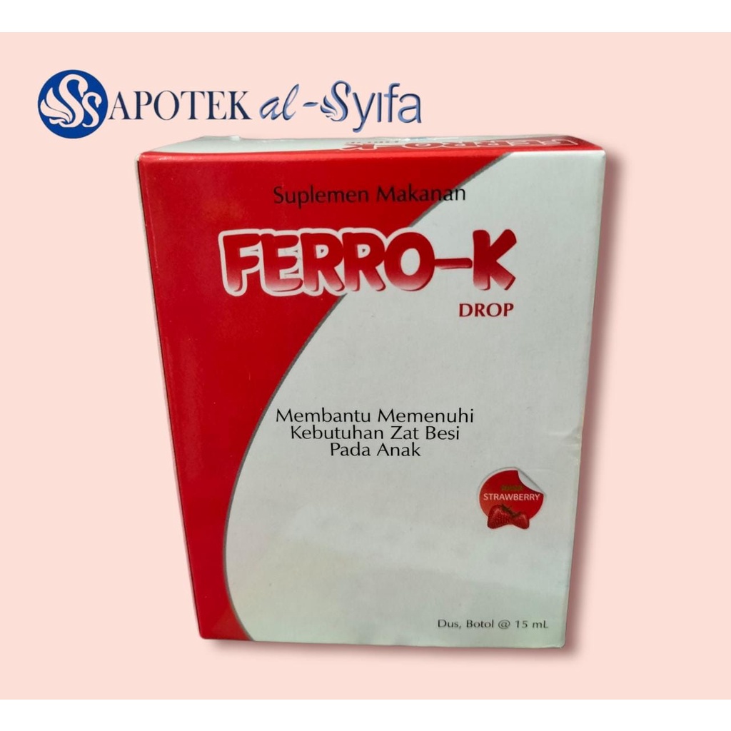 Jual Ferro-K Drop/ suplemen kebutuhan zat besi pada anak isi 15ml ...