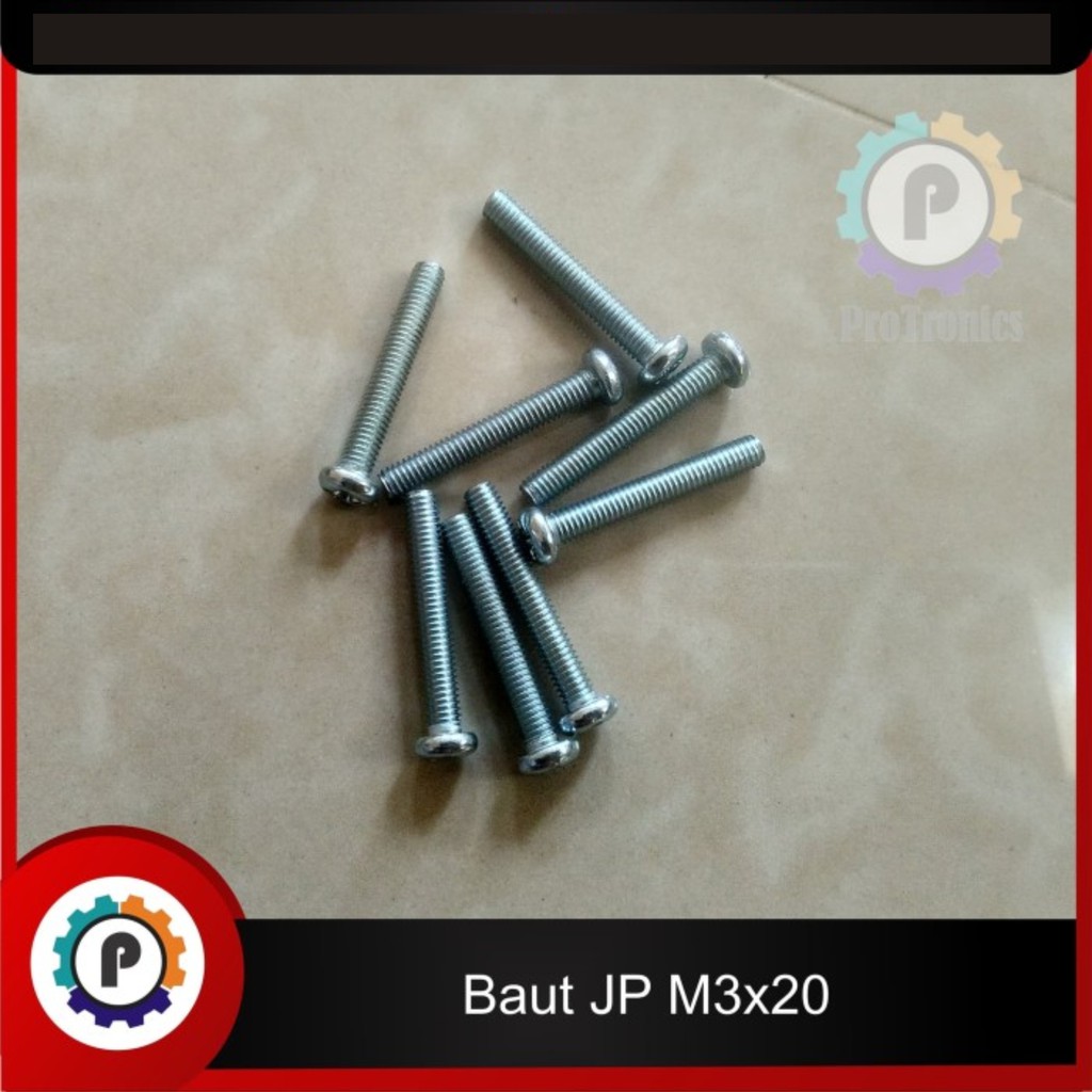 Jual Baut M3 20x3mm 2cm tanpa mur 30pcs | Shopee Indonesia