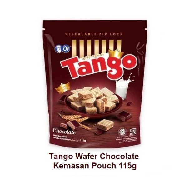 Jual Tango Wafer Chocolate Kemasan Pouch 115g | Shopee Indonesia