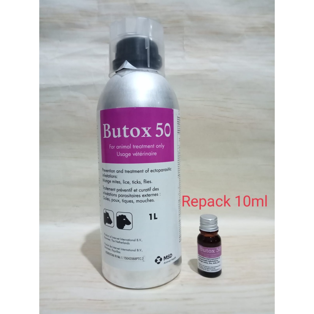 Jual Pembasmi Kutu/Caplak/Mange demodex hewan- Butox 50 Repack 10ML ...