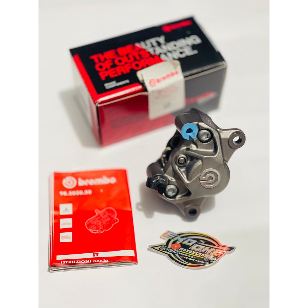 Jual kaliper brembo 2p silver logo original universal | Shopee Indonesia