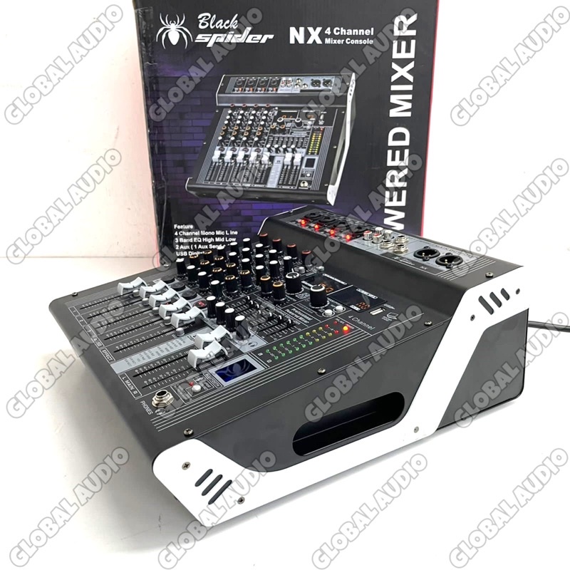 Jual Power Mixer Black Spider NX4 4Channel Original Mixer Console Blackspider Nx 4 Mixing ( Bisa ...