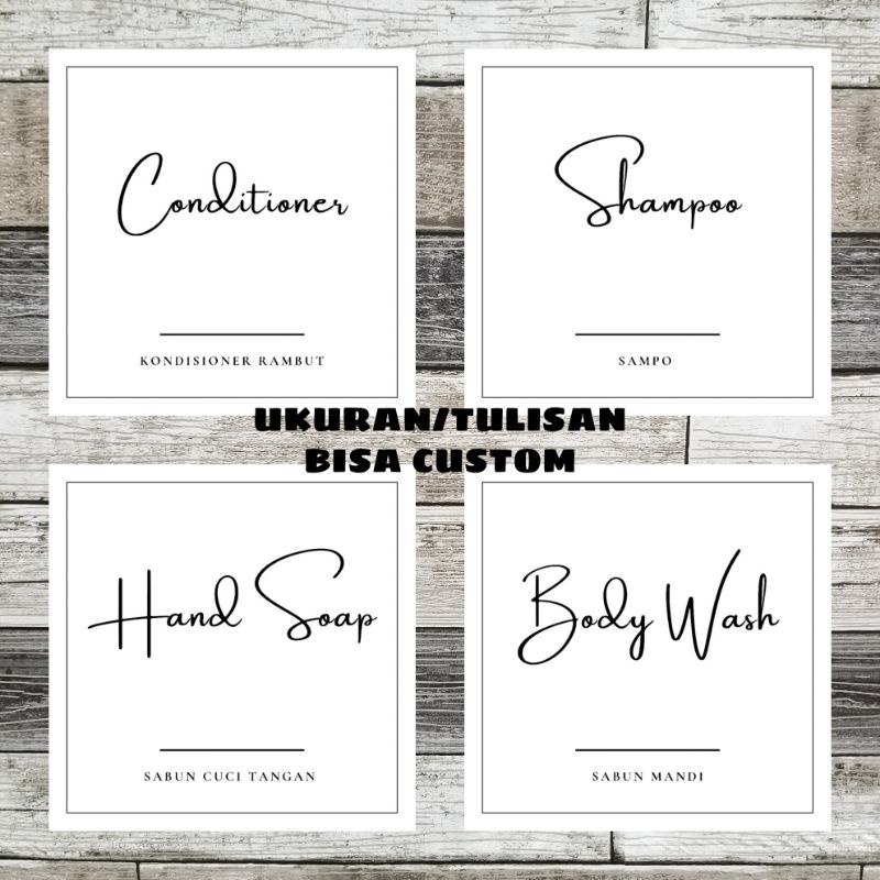 Jual Stiker Custom Botol Sabun/Bumbu | Shopee Indonesia