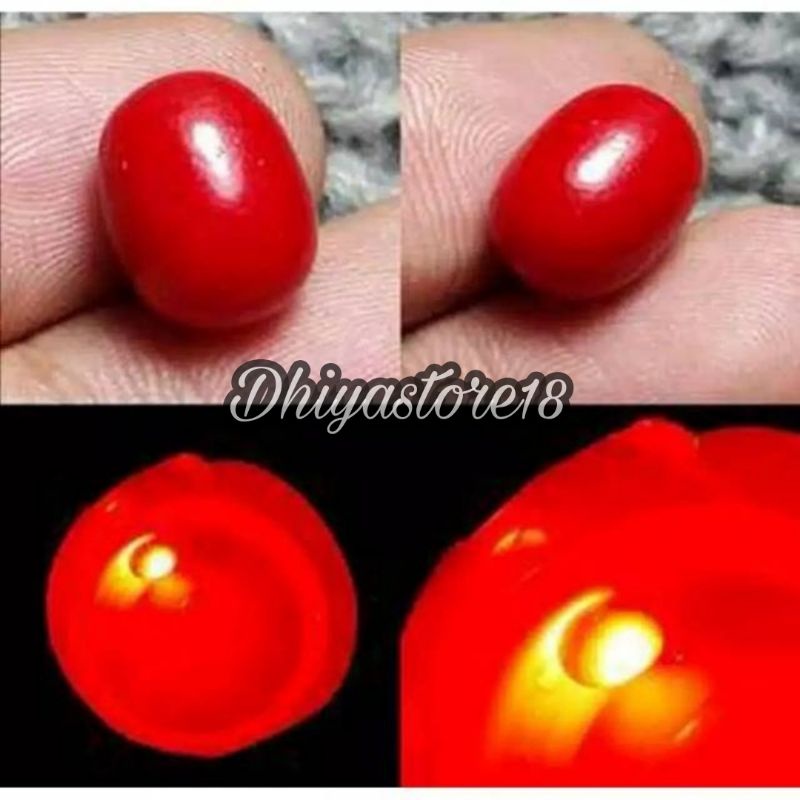 Jual Batu Permata Viral Merah Delima Soekarno Menyala Dalam Air ...