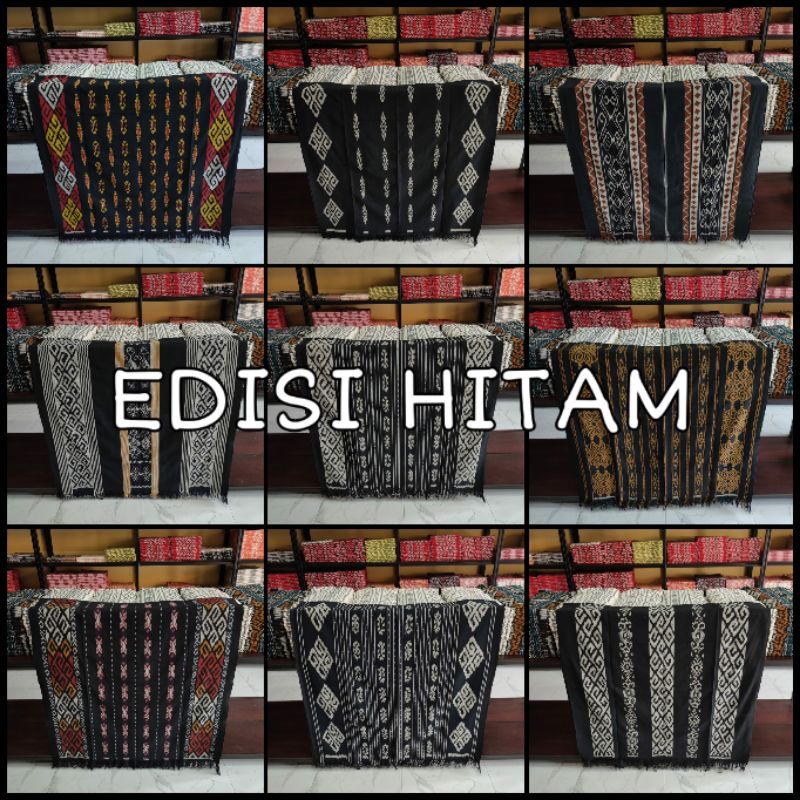 Jual Kain Tenun Ikat Troso Jepara Edisi Warna Hitam | Shopee Indonesia
