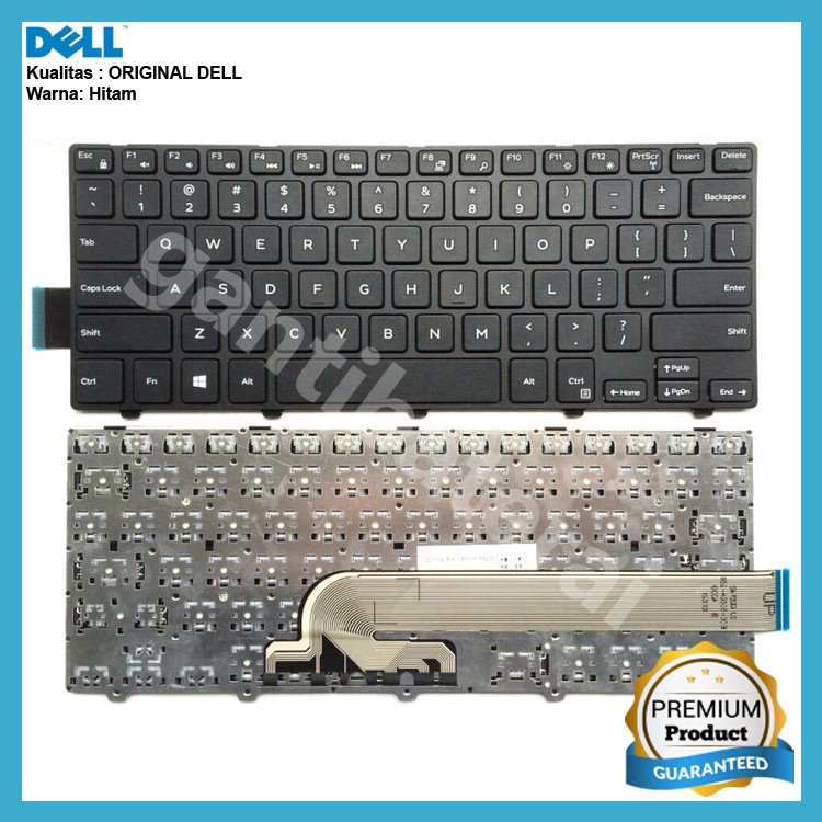 Keyboard Laptop Dell Inspiron 14-3000 14-3441 14-3442 14-5442 14-5445 ...