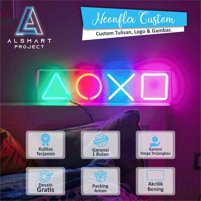 Jual LAMPU HIAS NEON FLEX CUSTOM GAMING | Shopee Indonesia