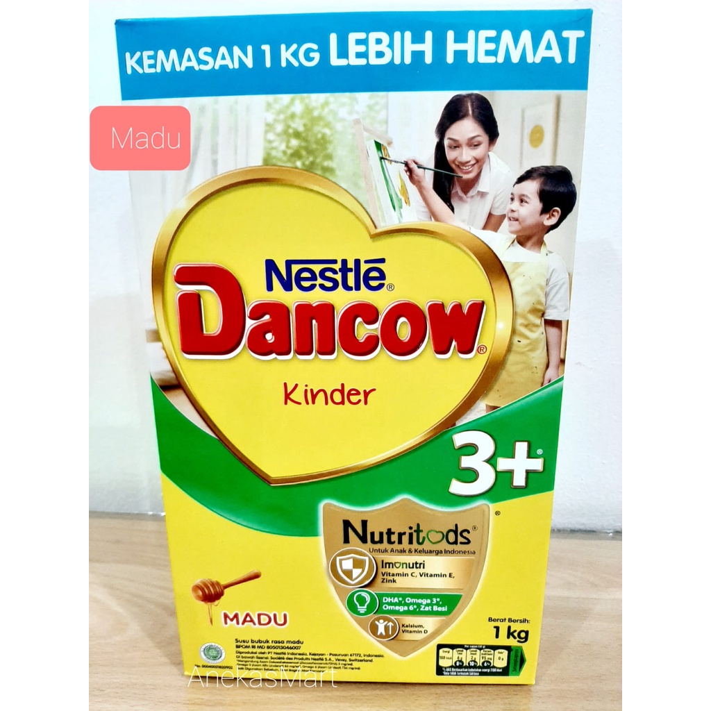 Jual Nestle DANCOW 3+ Vanila Susu Anak 3-5 Tahun Box 800gr | Shopee ...