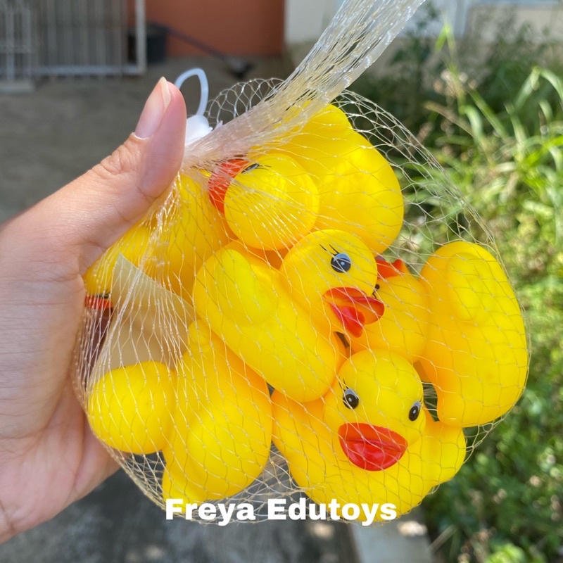 Jual Mainan Bebek Mandi Karet Toys Bathroom Duck isi 6 dan Bebek Induk ...
