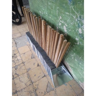 Jual SEROKAN SAMPAH KALENG/ SEROKAN SAMPAH GAGANG KAYU / PENGKI SAMPAH ...