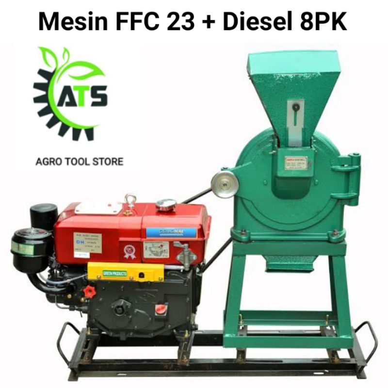 Jual Mesin Disk Mill FFC23 Penepung Beras Biji Kopi Tepung FFC 23 Engine Bensin Diesel Solar ...