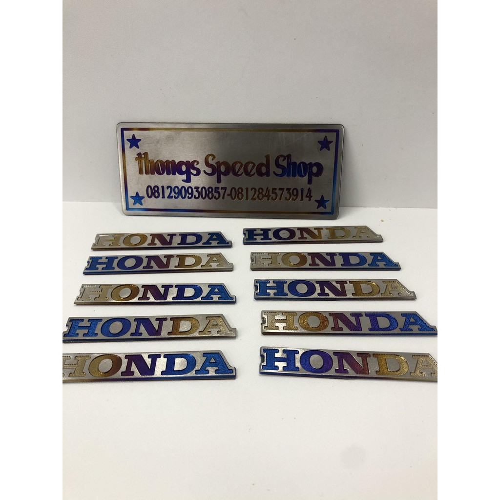 Jual EMBLEM LOGO TULISAN HONDA TITANIUM | Shopee Indonesia