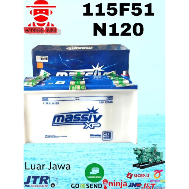 Jual Accu/ aki basah massiv xp n120 12v 120ah generator genset doozer | Shopee Indonesia