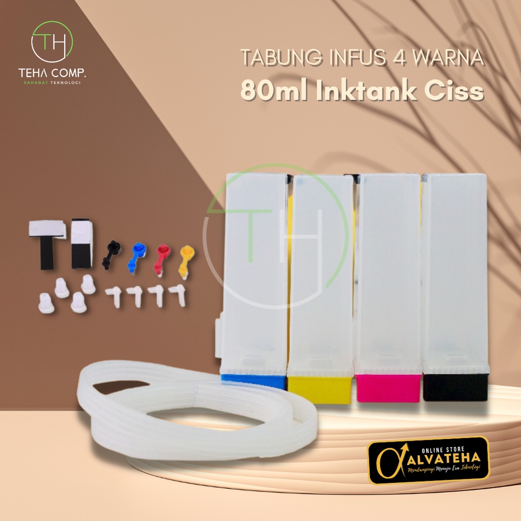 Jual Tabung Infus Printer 4 Warna Modifikasi Printer Canon HP Epson ...