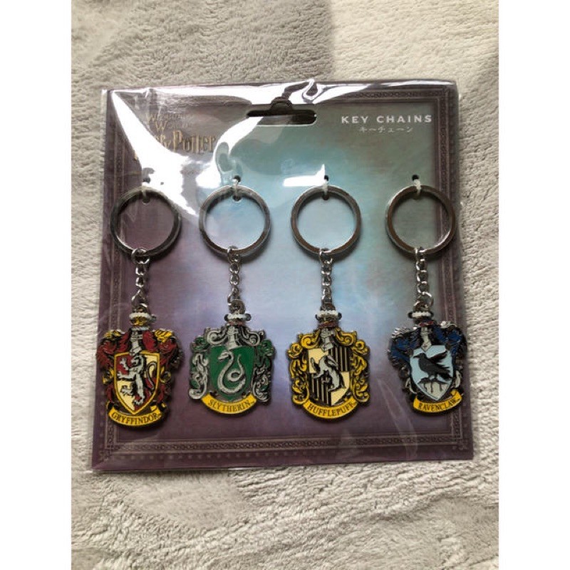 Jual USJ Harry Potter Hogwarts House Keychain Set (Universal Studios ...