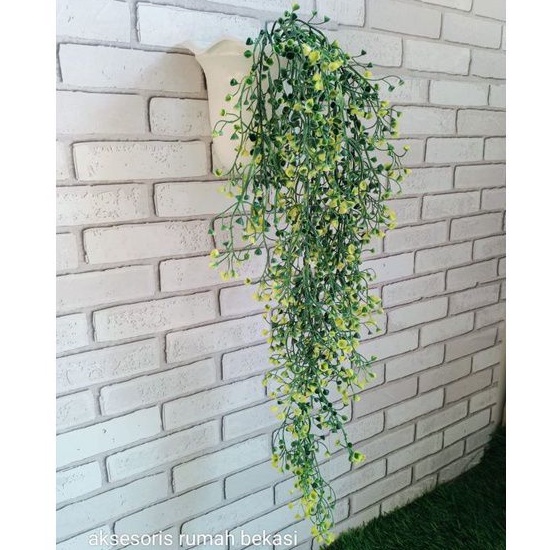 Jual 1 SET BUNGA PLASTIK ANGGREK GANTUNG OSEAR ARTIFICIAL DENGAN POT ...