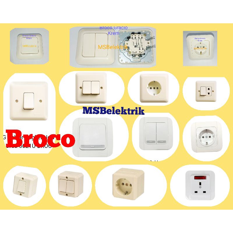 Jual Broco saklar / Broco stop kontak inbow / Broco newgee / Broco ...