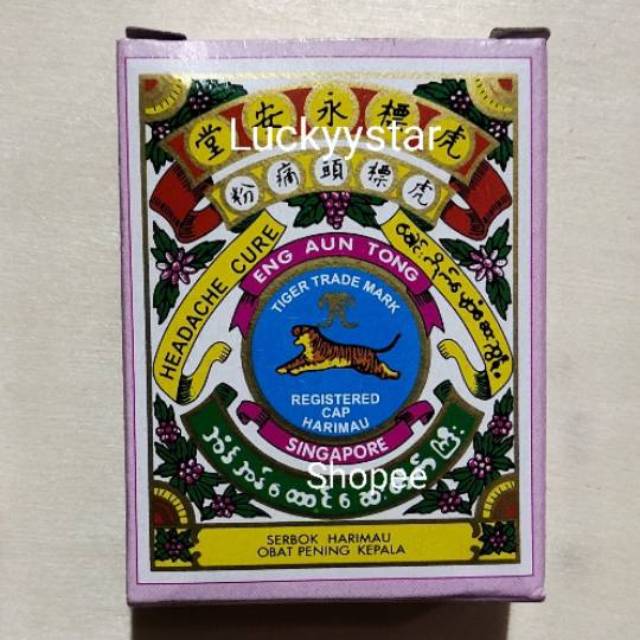 Jual Obat Sakit Kepala Cap Harimau Untuk Demam, Sakit Gigi Import ...