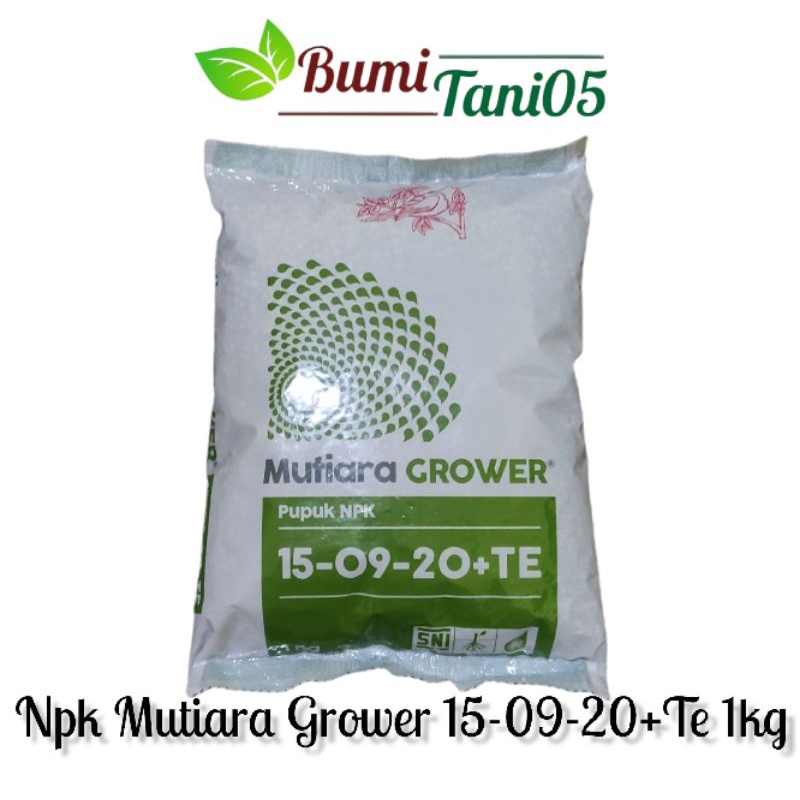 Jual Pupuk NPK Mutiara GROWER 15-09-20 Kemasan 1kg | Shopee Indonesia