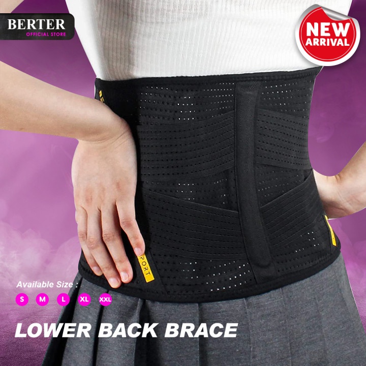 Jual BERTER Premium Korset Lumbar Waist Protect Belt 160 / Waist Support Fitness / Lower Back ...