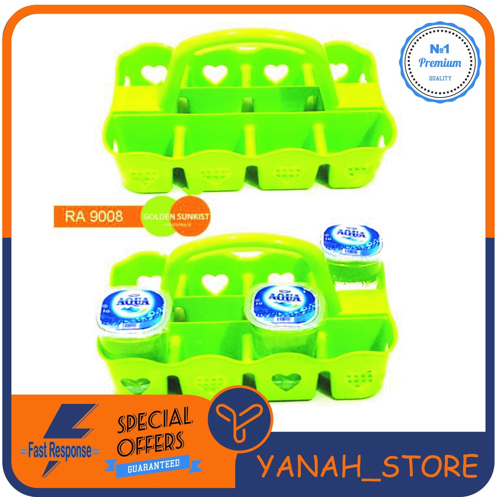 Jual Rak Tempat Minum Aqua Gelas Air Mineral Golden Sunkist 16 Slot ...