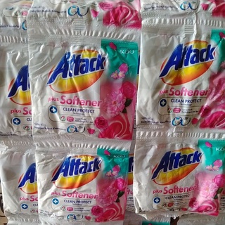 Jual Deterjen Jaz1 Attack / Attack Softener Sabun Cuci Baju Bubuk Murah 1 renceng (6pcs ...