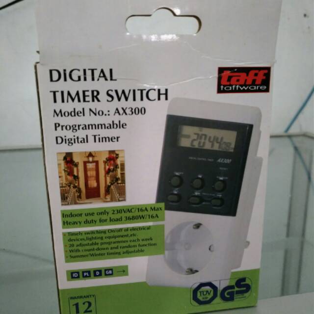 Jual Taff digital timer ax300 alat hemat listrik otomatis seken ... Jual Taff digital timer ax300 alat hemat listrik otomatis seken ...