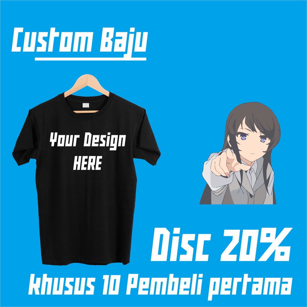 Jual Custom Baju Anime Kualitsas Distro (Baka Shounen) | Shopee Indonesia