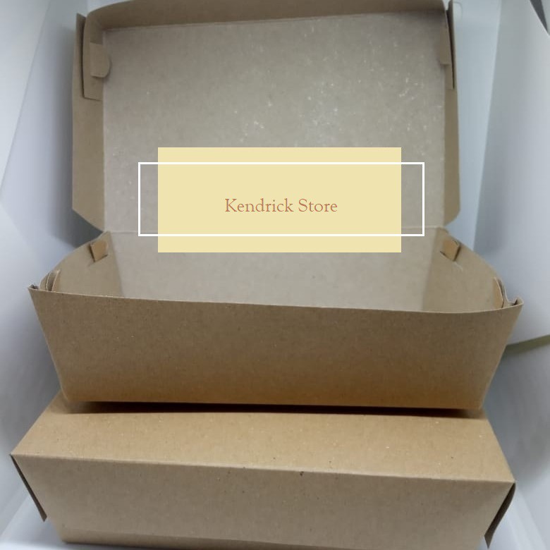 PAPER LUNCH BOX M COKLAT LEMBARAN LIPAT ISI 100 PCS | pgmall