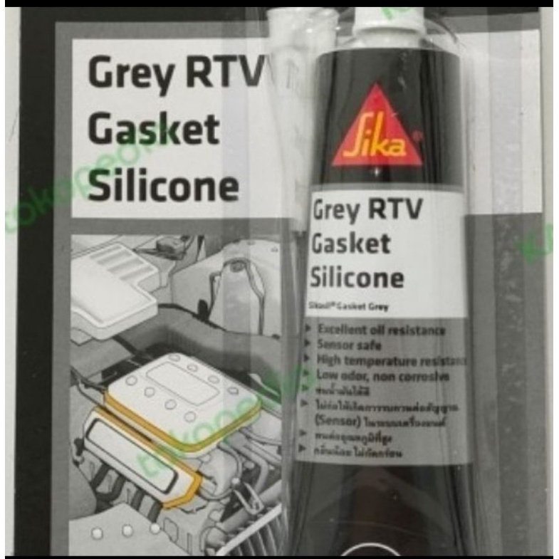 Jual lem gasket packing rekomedasi Oem sika sil japan rtv grey super ...
