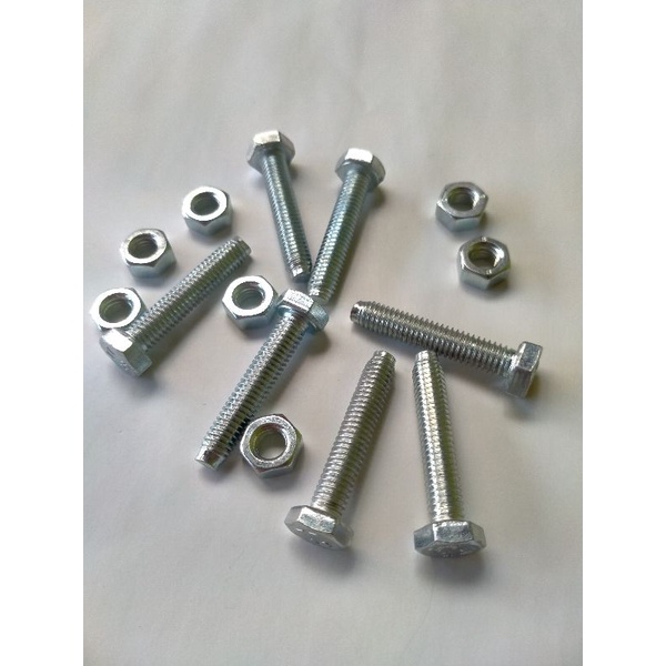 Jual MUR BAUT PUTIH M16 BMP 6 X 30 mm (ISI 10 PCS) | Shopee Indonesia