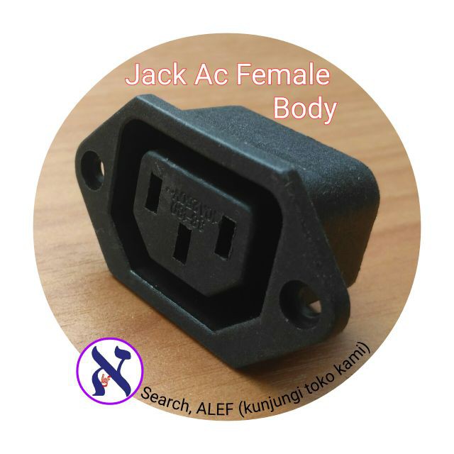 Jual jack ac female komputer sasis body casing box socket soket ...