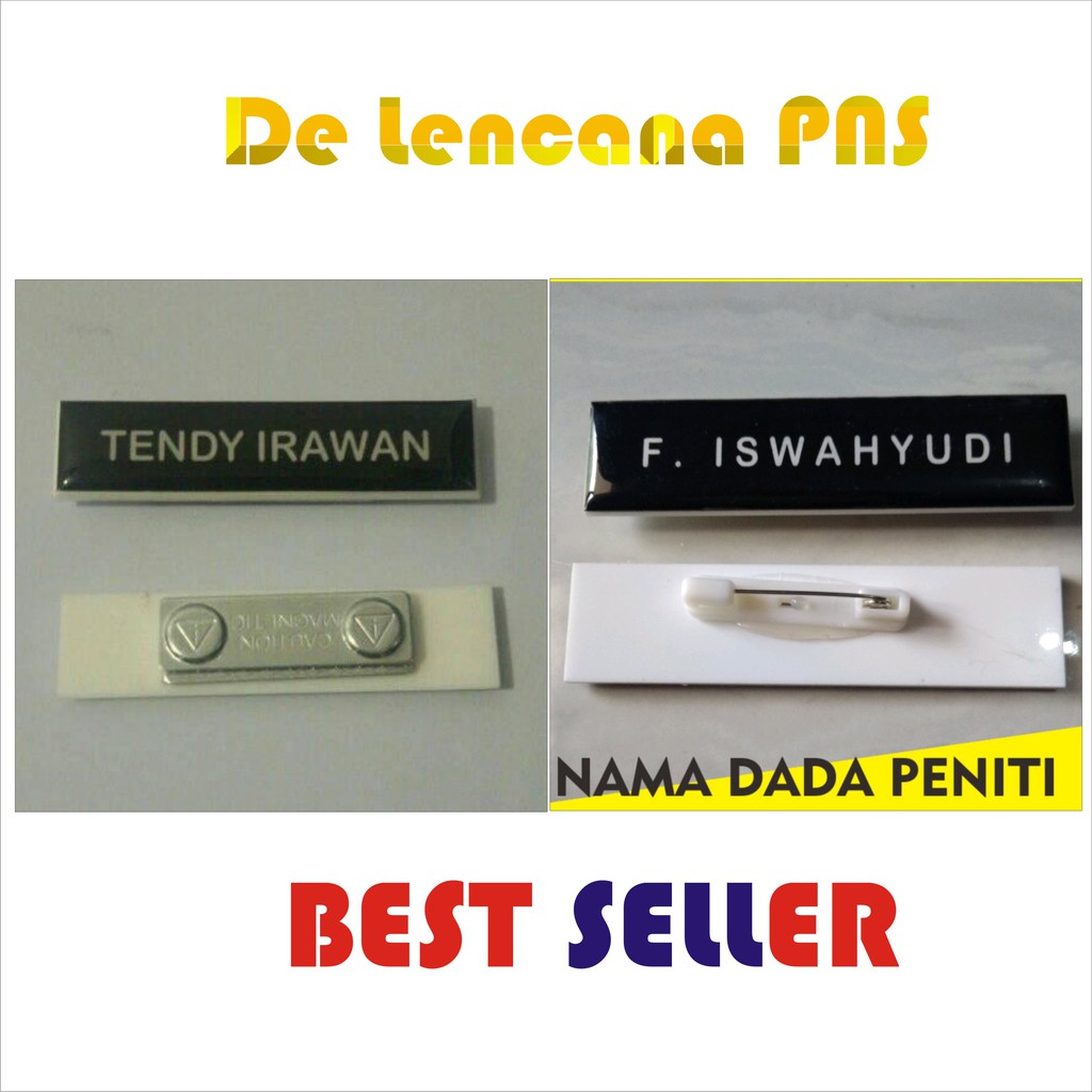 Jual NAME TAG / PAPAN NAMA Akrilik|lencana pns|lencana_pns | Shopee ...