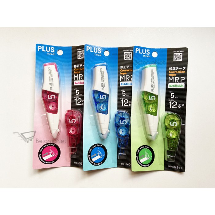 Jual Correction Tape | Pita Koreksi | Tipex Plus MR 2 Refillable 12 ...