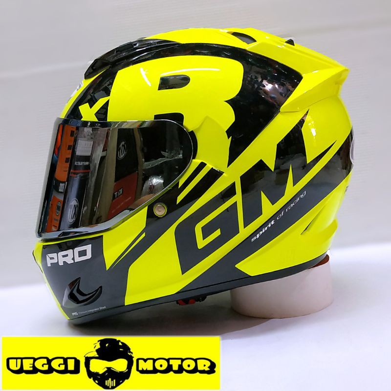 Terbaru Helm Gm Race Pro flat visor - helm fulpace Gm paket ganteng ...