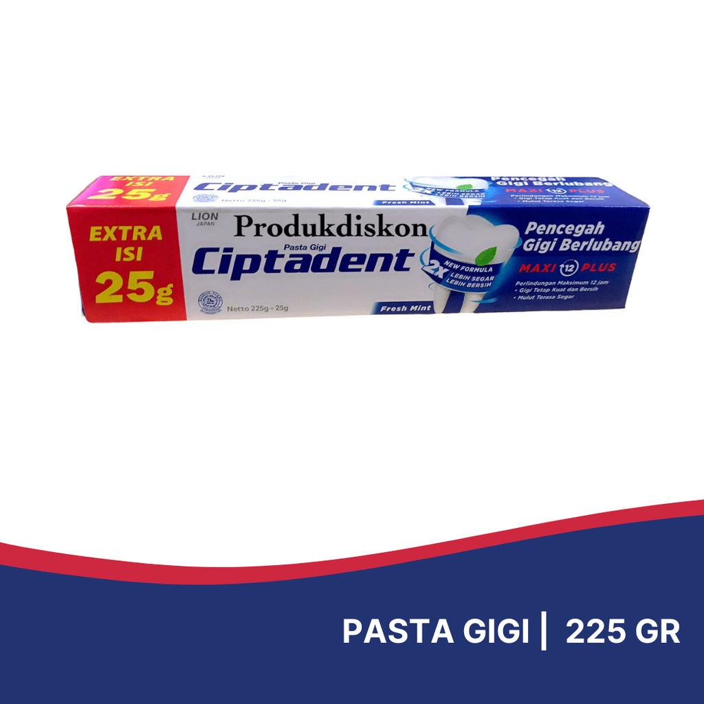 Jual CIPTADENT 225 Gr - Pasta Gigi (Odol) | Shopee Indonesia