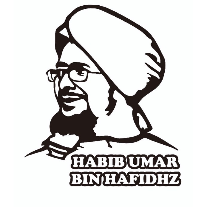 Jual Stiker Habib Umar Bin Hafidhz Satu Warna Ukuran 10cm X 8cm Shopee Indonesia